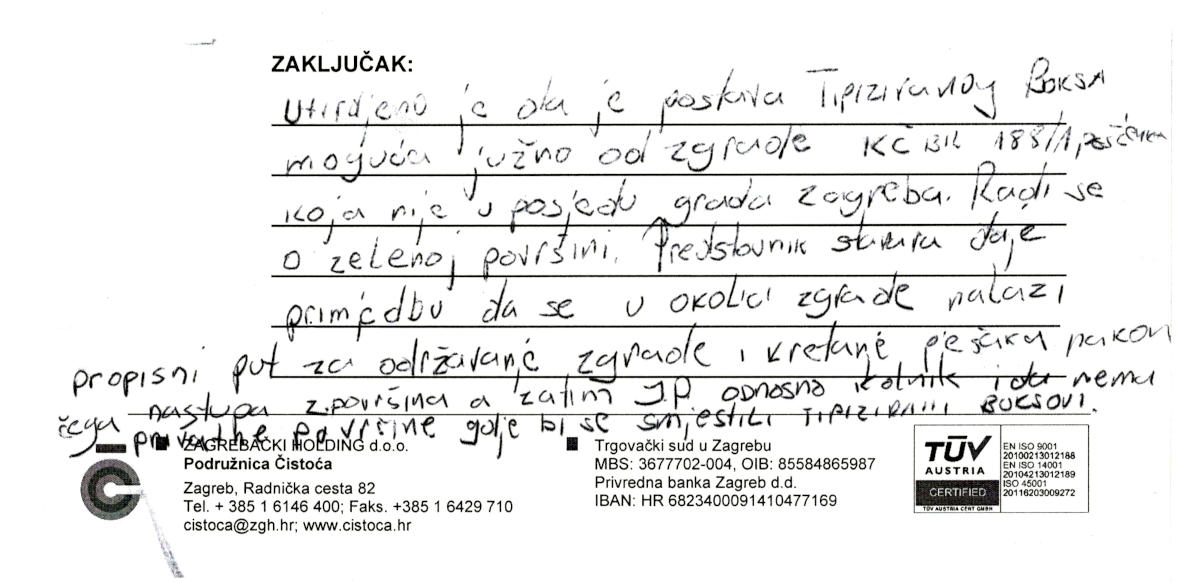 Višečlana komisija (nezakonito) zaključila da se otpad treba smjestiti ...